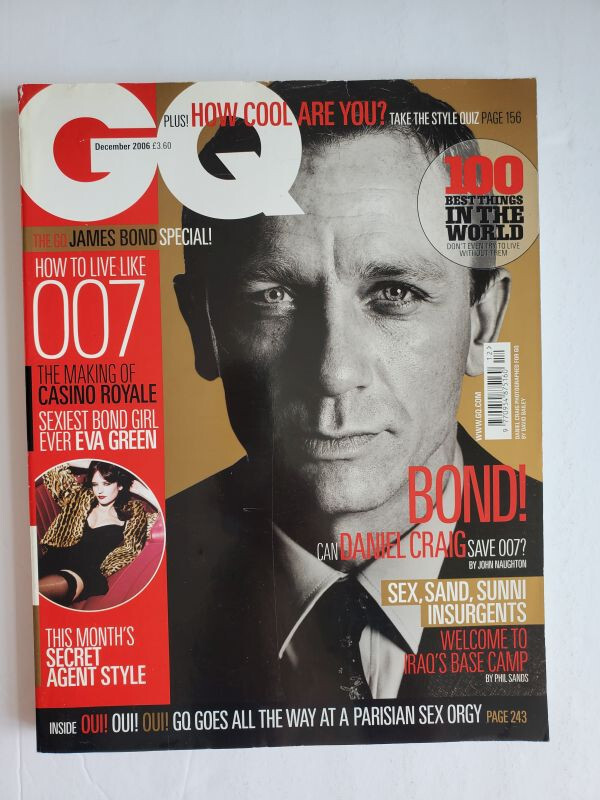 RARE 2006 UK GQ magazine Daniel Craig EVA GREEN by Ellen von Unwerth ...