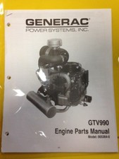 Dixie Chopper Generac GTV 990 Engine Parts Manual Model 005364-0 ...