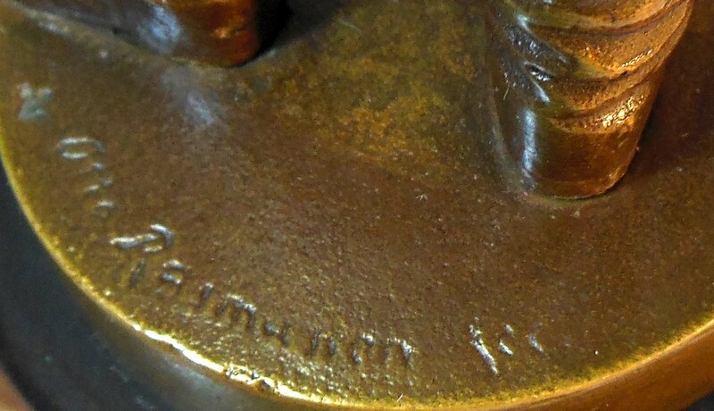 Antique Signed Otto Rasmussen BRONZE SCULPTURE Frederick Great Germany ...