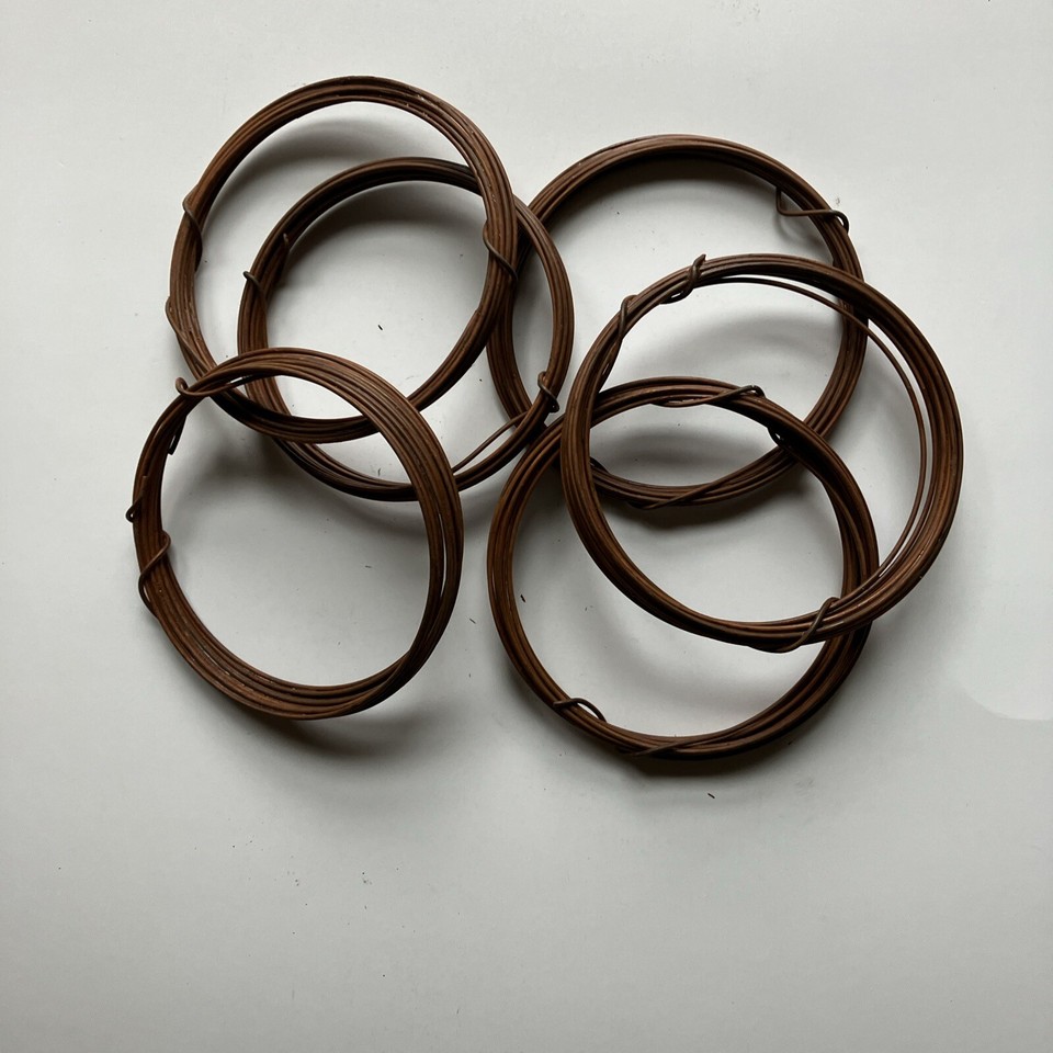 4 Coils/rolls 18 gauge PRIMITIVE RUSTY TIN WIRE - 60 Feet Total Holiday ...