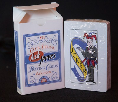 Ask Jeeves Computer Collectibles Playing Cards NEW Sealed Rare ...