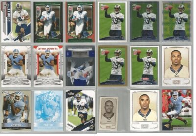 Brooks Foster St Louis Rams North Carolina 18 card 2009 RC lot-all ...