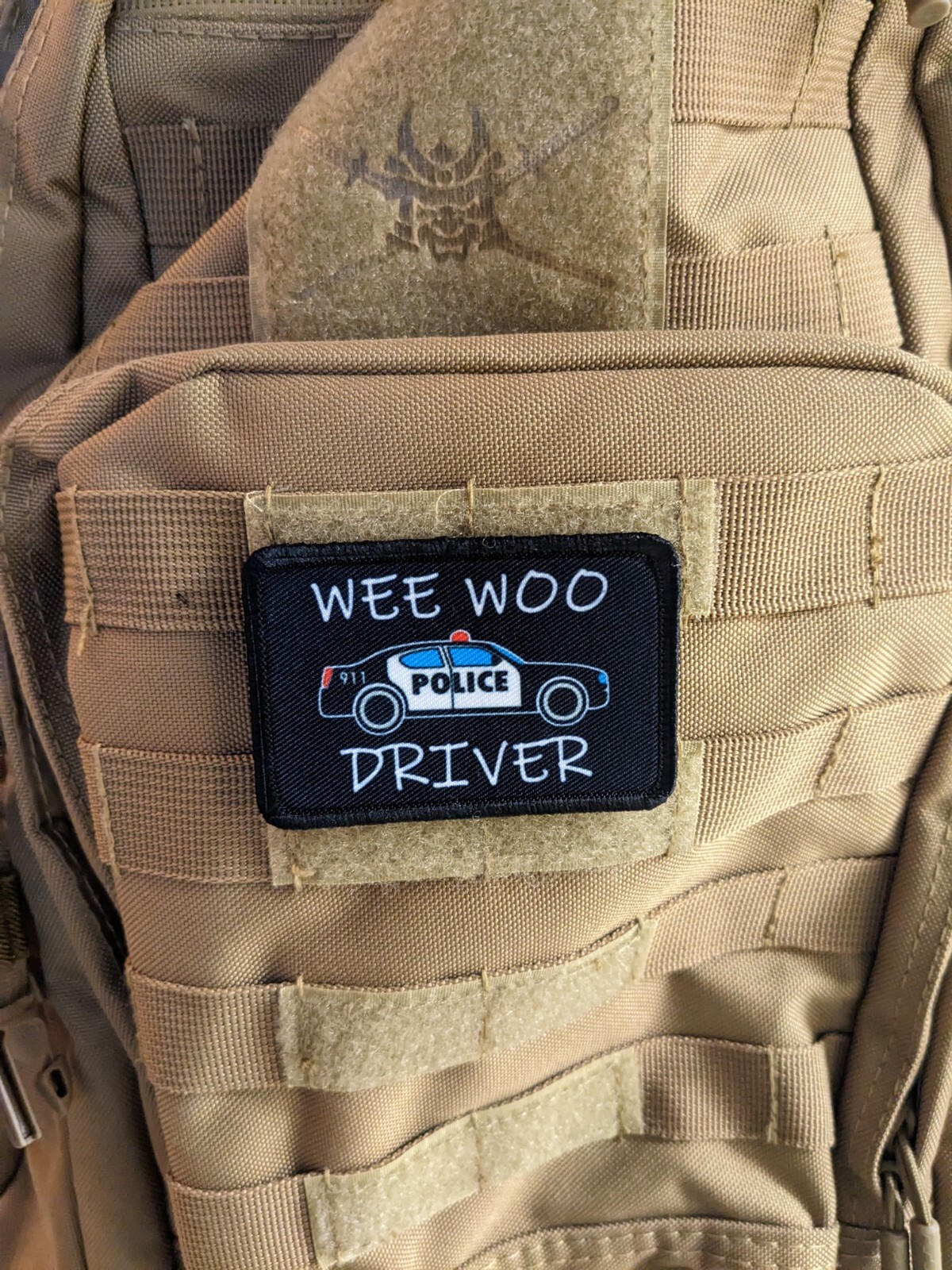 Wee woo drivers police morale patch meme 2"x3" hook & loop tactical | eBay