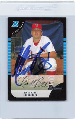 2005 Bowman #BDP41 Mitch Boggs Cardinals Signed Auto *J2506 | eBay