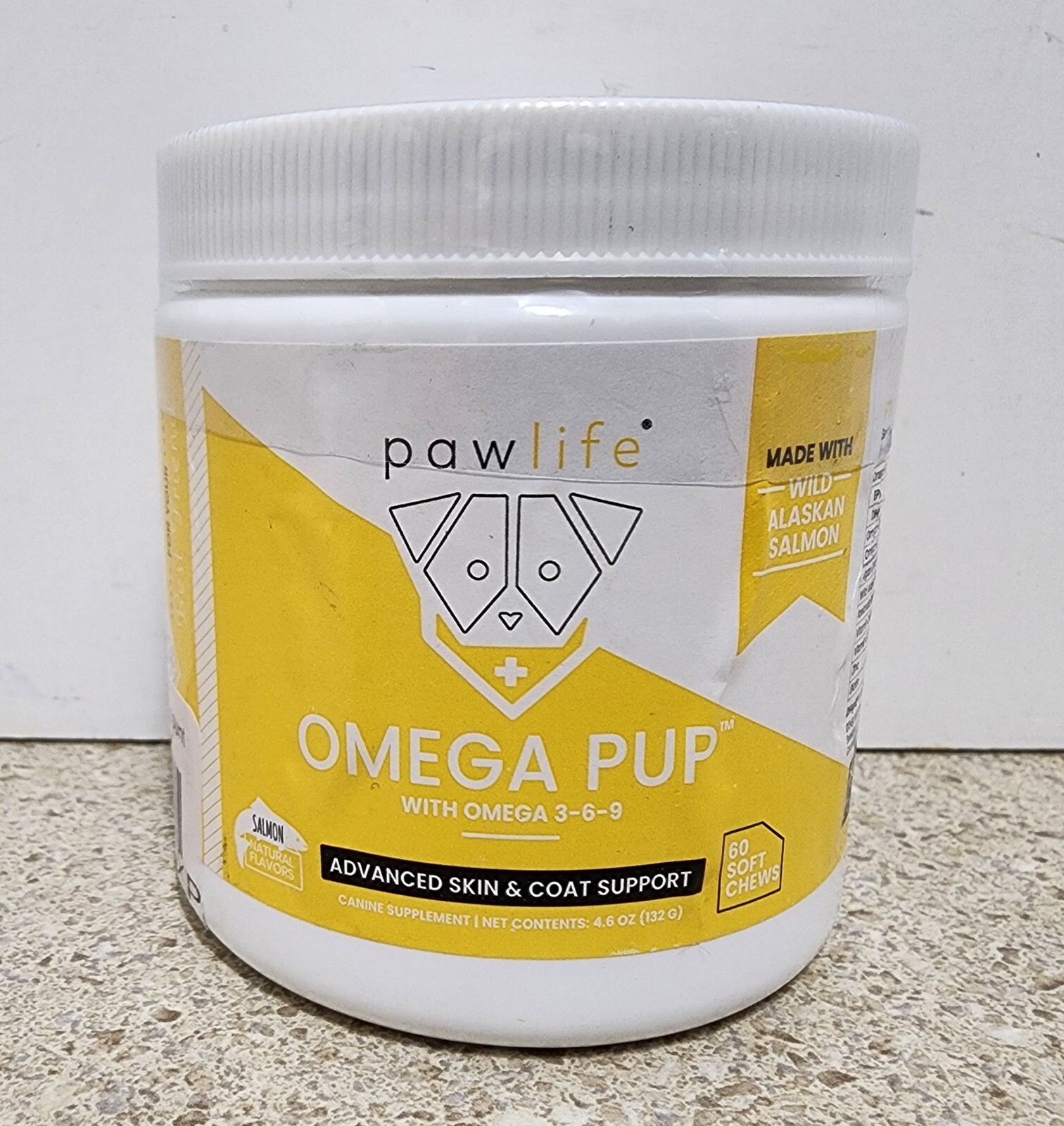 Pawlife Omega Pup W/ Omega 3-6-9 Advanced Skin & Coat Support EXP 1/ ...