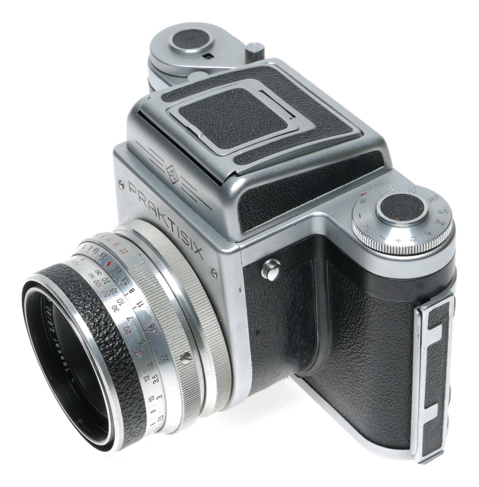 KW Praktisix SLR Film Camera 6x6 Carl Zeiss Tessar 2.8/80 | eBay