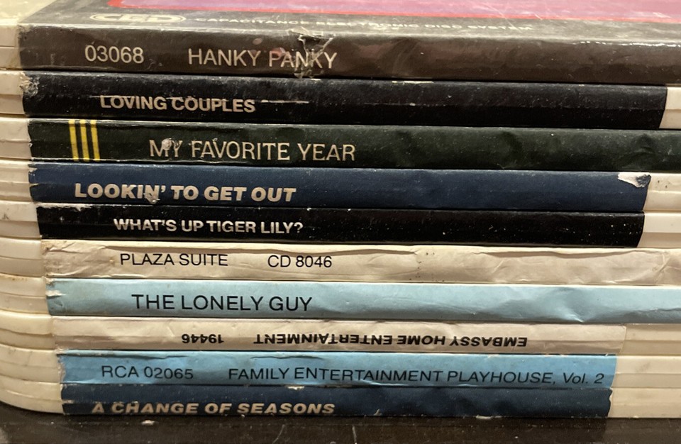 CED Video Disc 10 Movie Lot: Drama Romance Action Comedy RCA ...