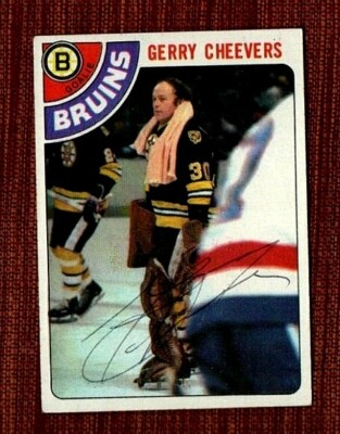1978 Topps #140 Gerry Cheevers Autographed Boston Bruins Hockey Card ...