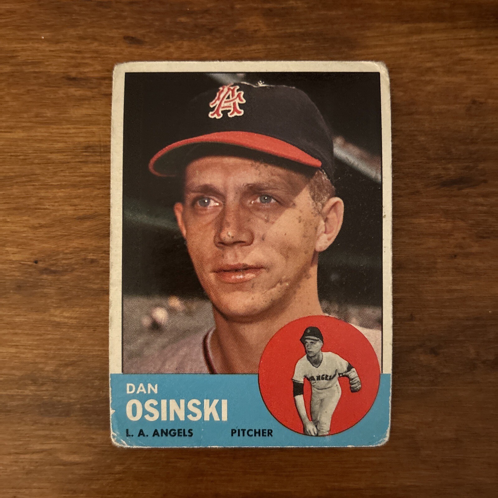 1963 Topps Baseball Dan Osinski Los Angeles Angels Card #114 | eBay