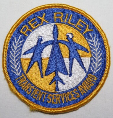 ORIGINAL U.S. AIR FORCE REX RILEY TRANSIENT SERVICES AWARD PATCH | eBay