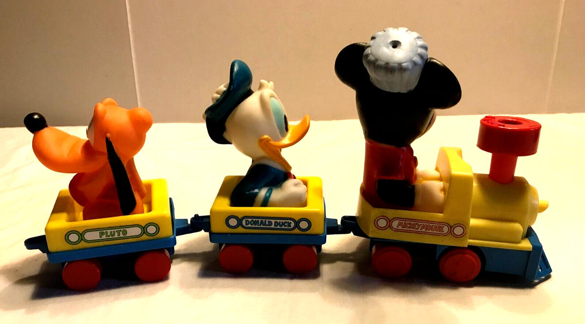 Mickey Mouse Train Set 1987 Vintage 1990's 🔥 Disney Parks Character