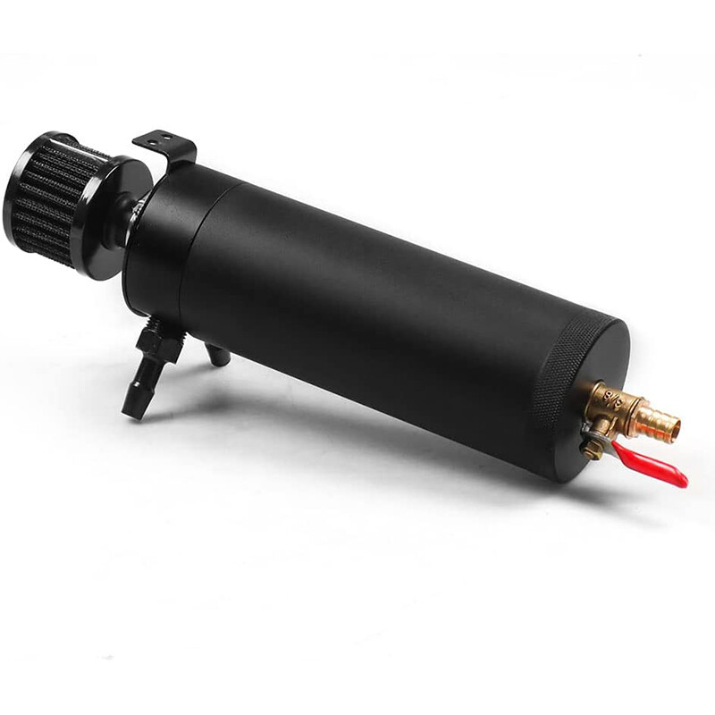 750ML Oil Catch Can Kit Universal Oil Separator Large Baffled Reservoir ...