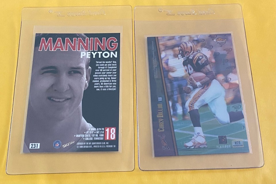 1998 Skybox Premium #231 Peyton Manning RC & 1998 Finest Barry Sanders Refractor | eBay