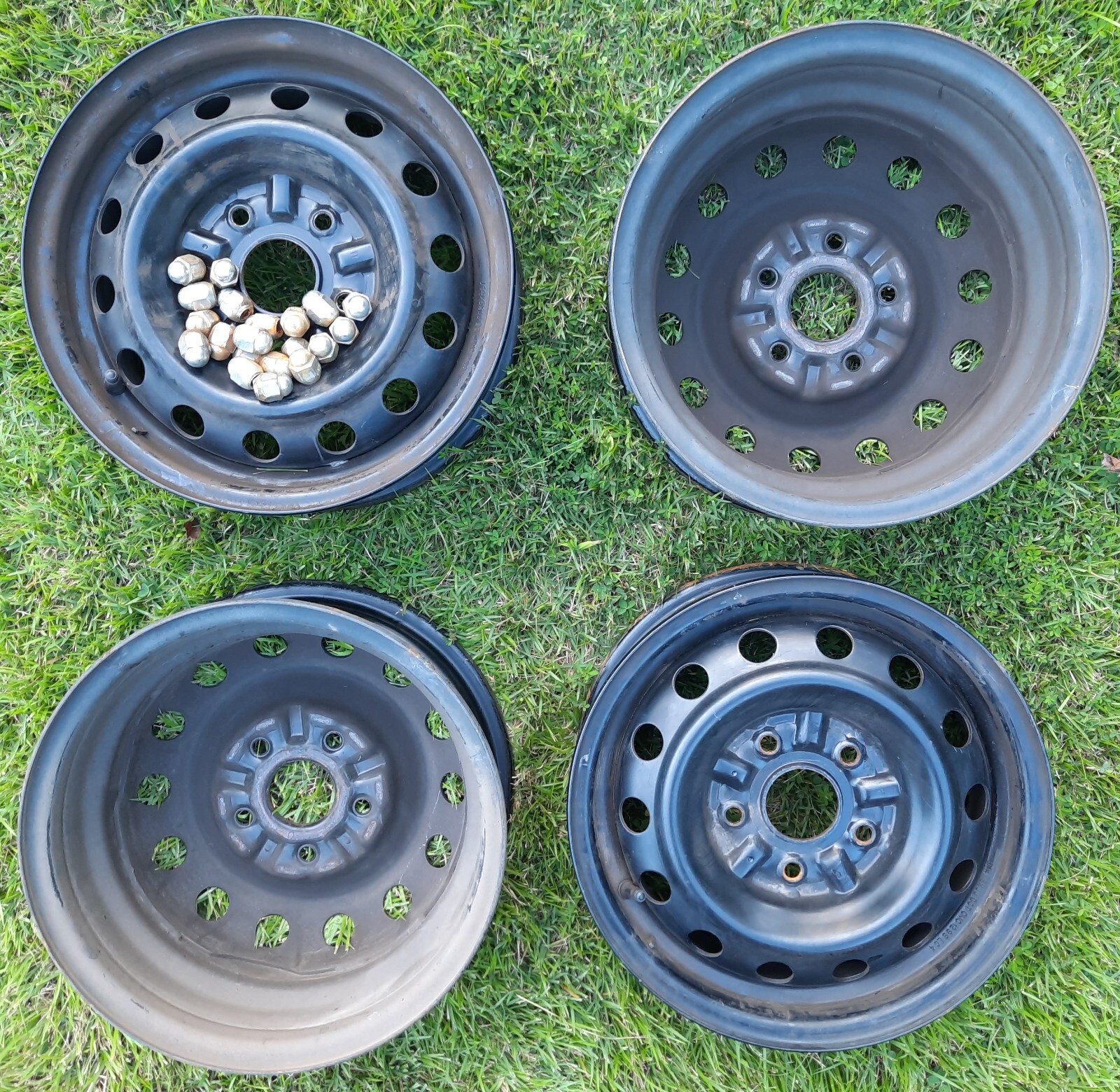 Toyota Wheels J14x5-1/2 JJ DOT CMC 1298 LC4 5-Lug Steel Set of 4 +20 ...