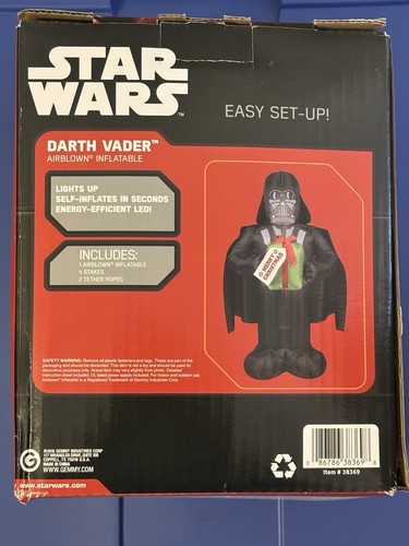 Star Wars Darth Vader Airblown Inflatable 5ft Decoration "Merry ...