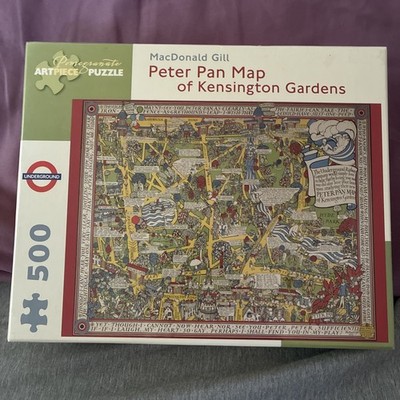 Peter Pan Map Of Kensington Gardens | eBay