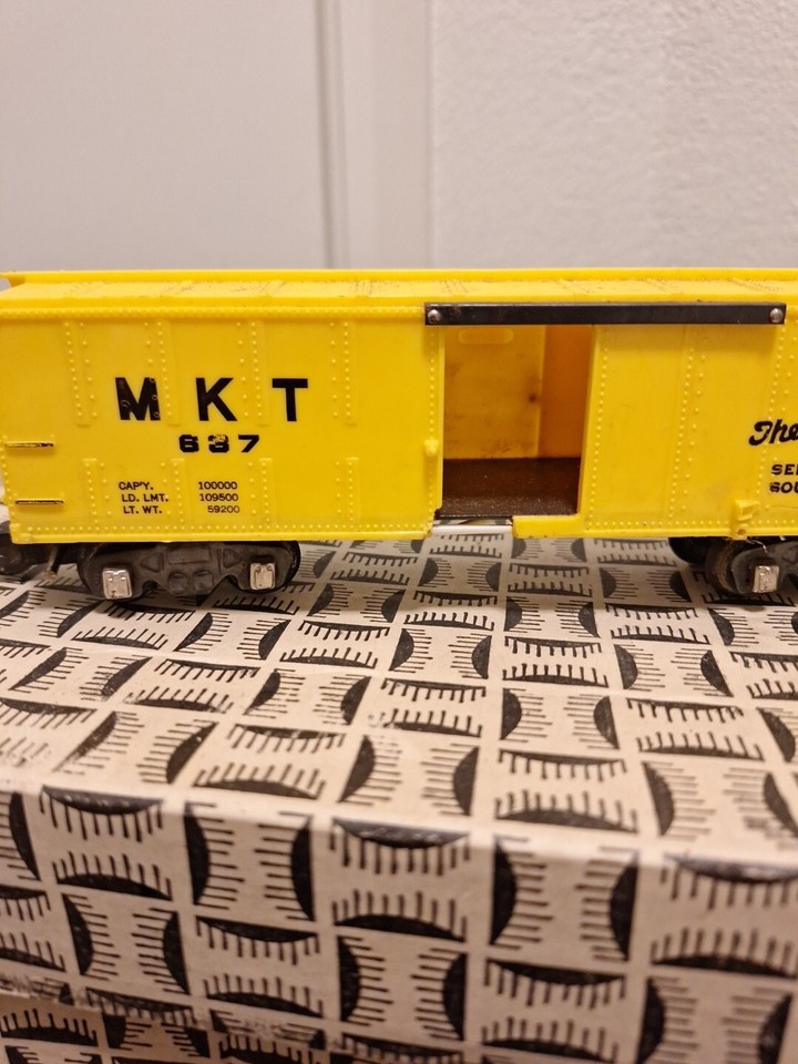 American Flyer S Scale The Katy - MKT 637 Yellow Box Car | eBay
