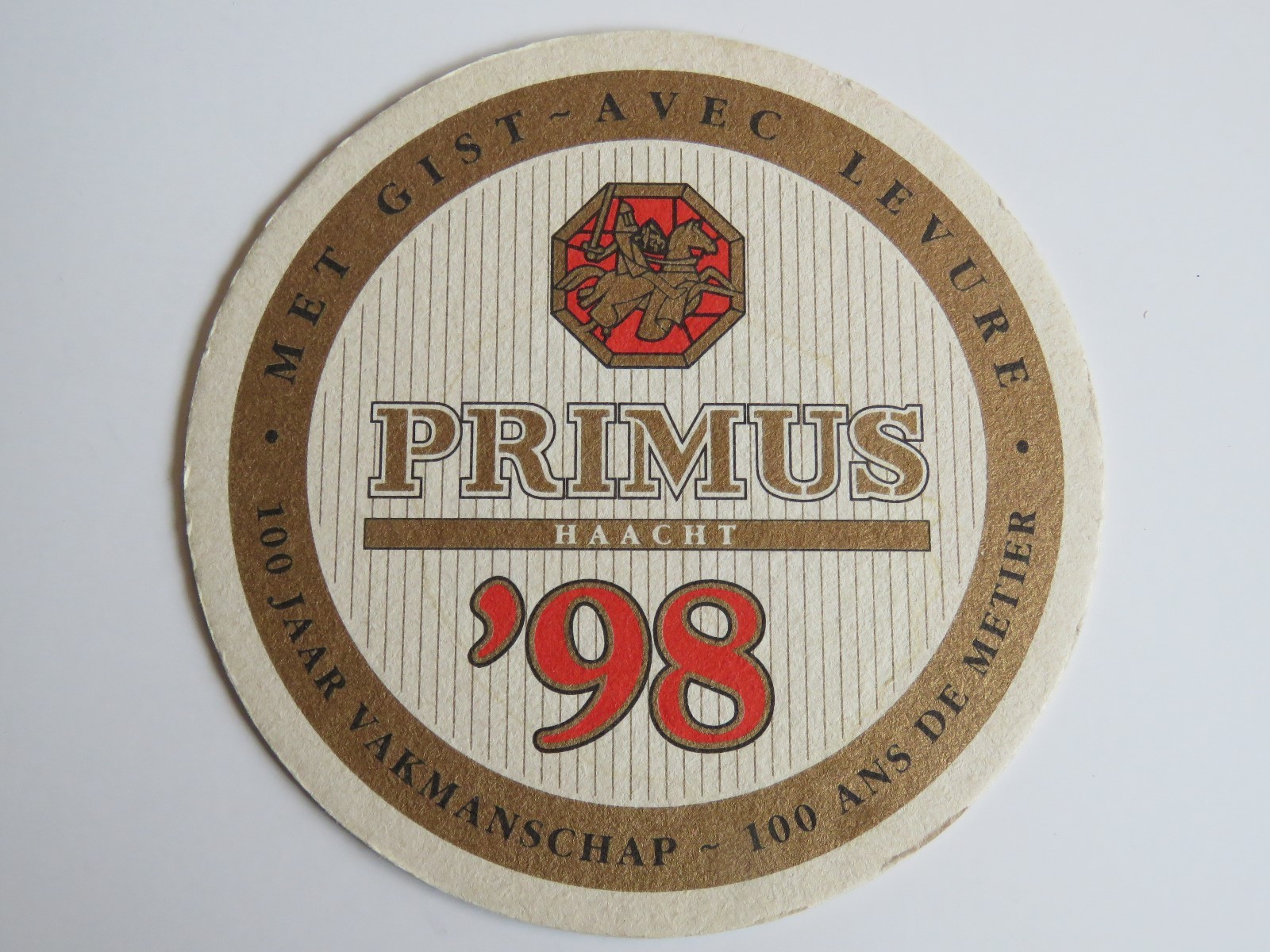 Beer Coaster: HAACHT Primus Bier ~ Bortmeerbeek, BELGIUM ~ 100 Years ...