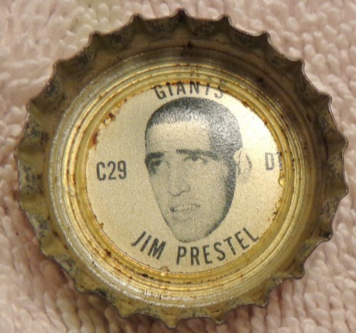 1966 NFL Coke - Giants Bottle Cap - Jim Prestel - Idaho alumni | eBay