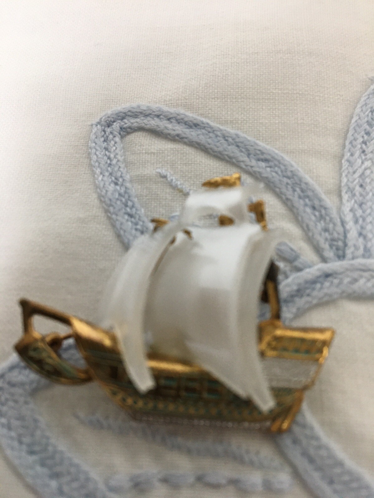 BROACH SPAIN Ship With Faux Pearl Sails Approx. 1 And 3/4 Inch Long | eBay