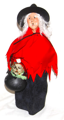 Byers Choice Halloween Witch with Cauldron - New - FREE PRIORITY ...