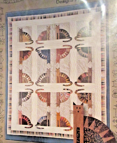 VTG~1998 THE CITY SLICKER QUILT COLLECTION PATTERN #5 Sawtooth Cats ...
