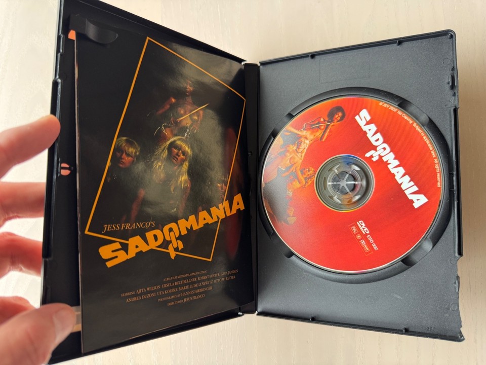 Sadomania (1981) - 2002 Japan Shock DVD - Jess Franco - With Insert PAL ...