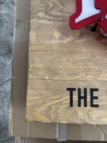 ITHACA BEER SIGN CO. ANTIGO NEON DISPLAY BAR DECOR WOOD SPIRIT FINGER ...