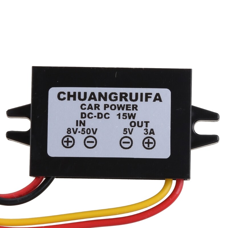 DC-DC Converter Module 12V 24V to 5V 3A 15W Step Down Car Power Supply ...