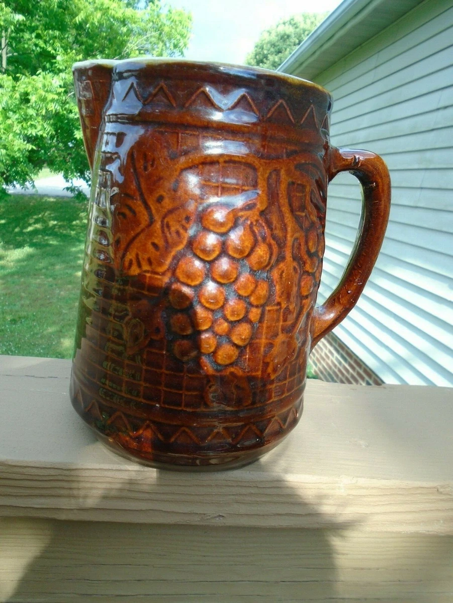 Brown Ceramic Pitcher