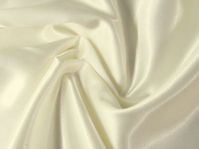 Stunning IVORY High Sheen Light to Medium Weight Solid SATIN Fabric ...