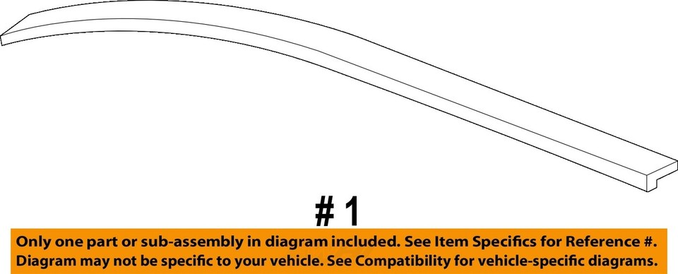 GM OEM 08-20 DTS Roof Exterior Trim-Roof Molding 84293175 | eBay