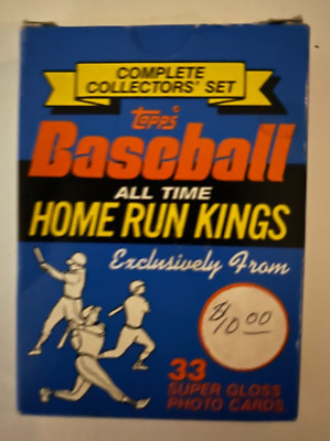 1985 Topps Baseball All Time Home Run Kings Complete Collectors 33 Card ...