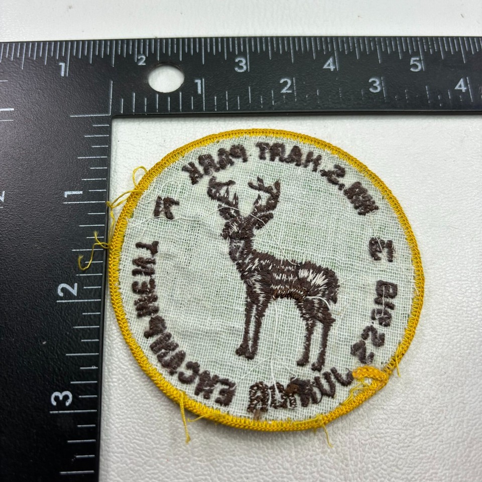 Vintage 1971 WM. S. HART PARK BIGSS JUNIOR ENCAMPMENT Girl Scouts Patch ...