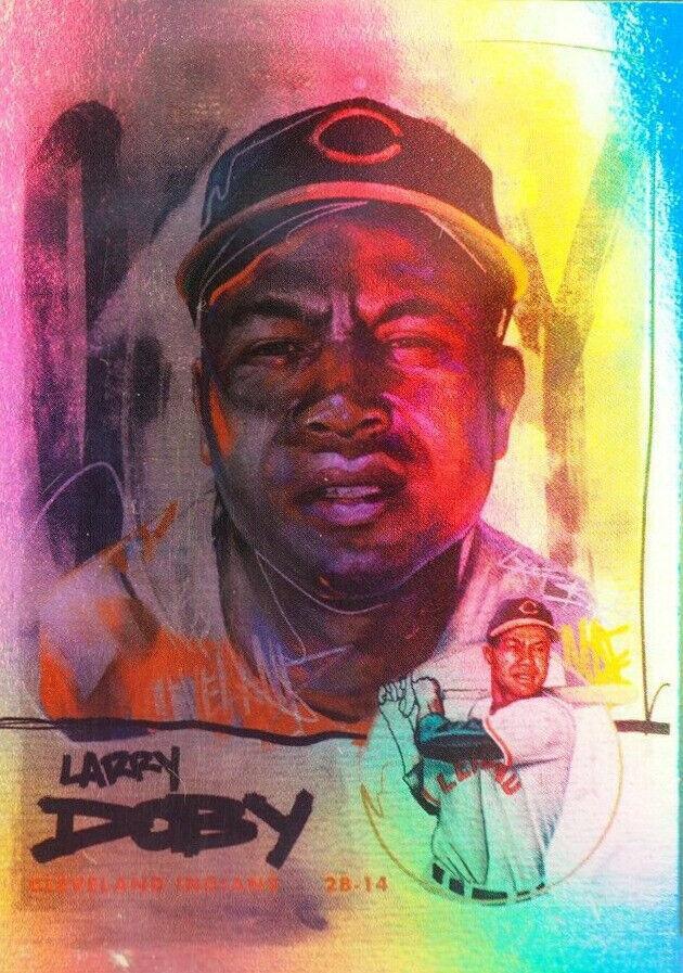 2021 Topps Project 70 - Chuck Styles Larry Doby #156 Rainbow Foil 1963 ...