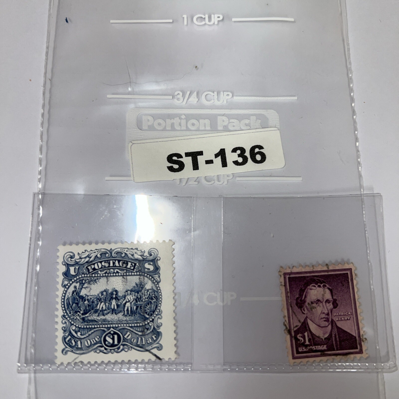 VINTAGE US STAMP LOT - $1 Dollar Stamp Lot P. Henry + Civil War Themed ...
