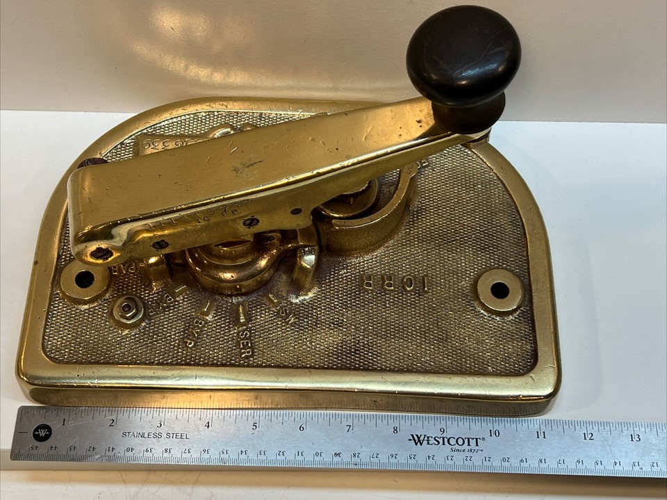 ANTIQUE ICRR ILLINOIS CENTRAL RAILROAD GENERAL ELECTRIC BRASS TRAIN ...