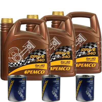 12L PEMCO iDRIVE 340 5W-40 Motoröl API SN/CF ACEA A3/B4 inkl. Motor ...