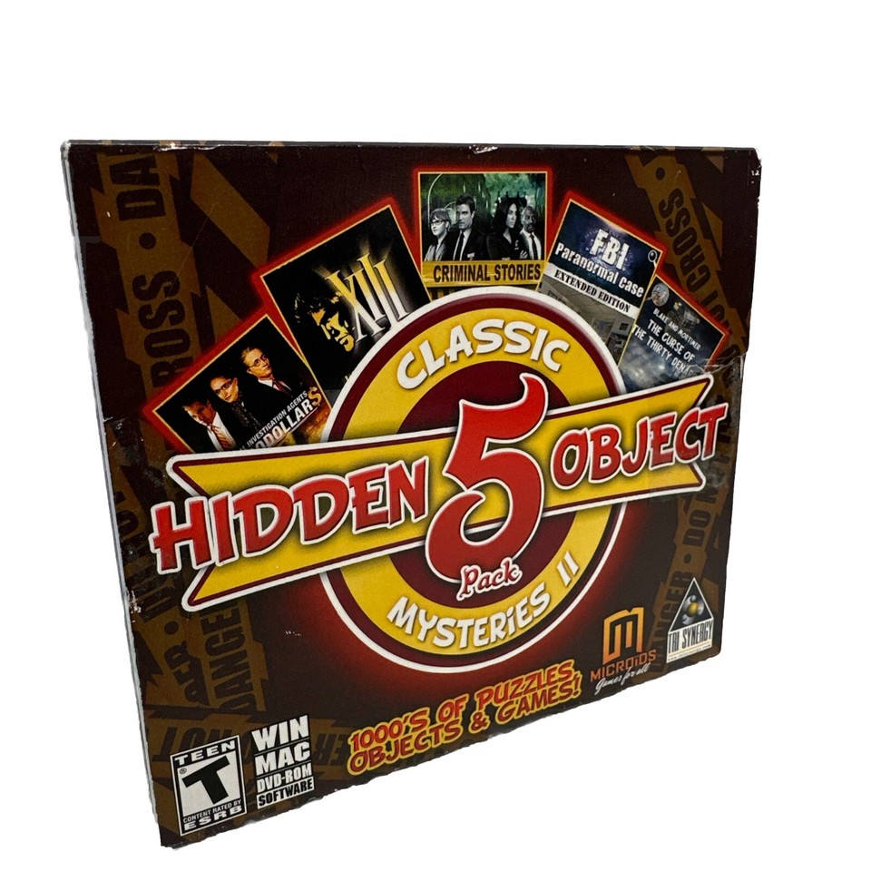 Hidden Object PC Game 5 Classic Mysteries Computer Games PC MAC, Very ...