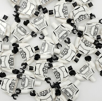 Lot of 10 Lego Star Wars Clone Trooper Torso 75000 75028 75015 75016 ...