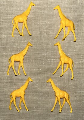 6 Plastic Giraffes Miniature Fairy Garden Zoo Animals | eBay