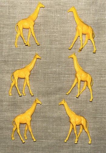 6 Plastic Giraffes Miniature Fairy Garden Zoo Animals | eBay