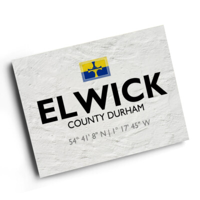 A3 PRINT - Elwick, County Durham - Lat/Long NZ4532 | eBay