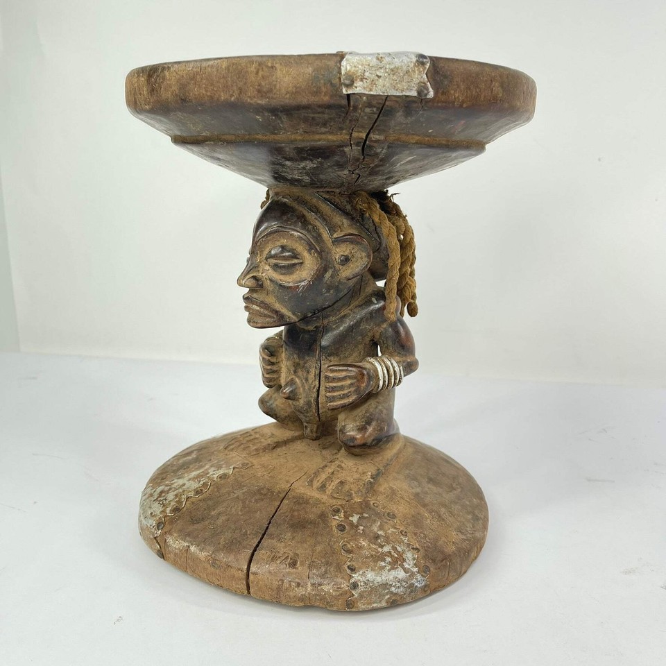 Chokwe Figural Stool Congo | eBay