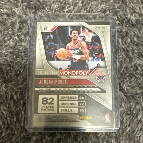 2024-25 Panini Prizm NBA Monopoly Jordan Poole Orange Icon #’d/1499 ...