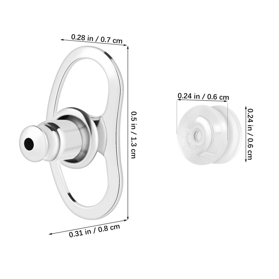 Earring Back Stabilizers for Dangling Earrings Backings Droopy Ears ...