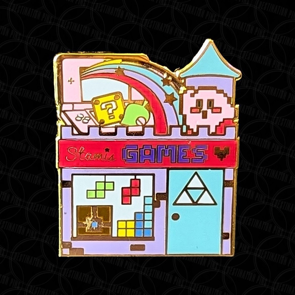Cartoon Retro Game Shop Front Cute Enamel Pin | eBay