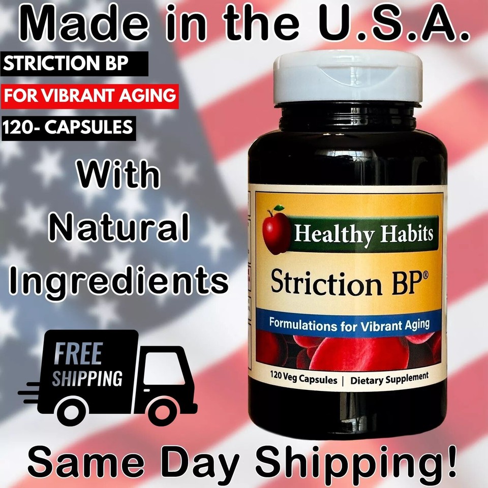 Striction BP Advanced Formula Support Healthy Blood Pressure 3 Pack ...