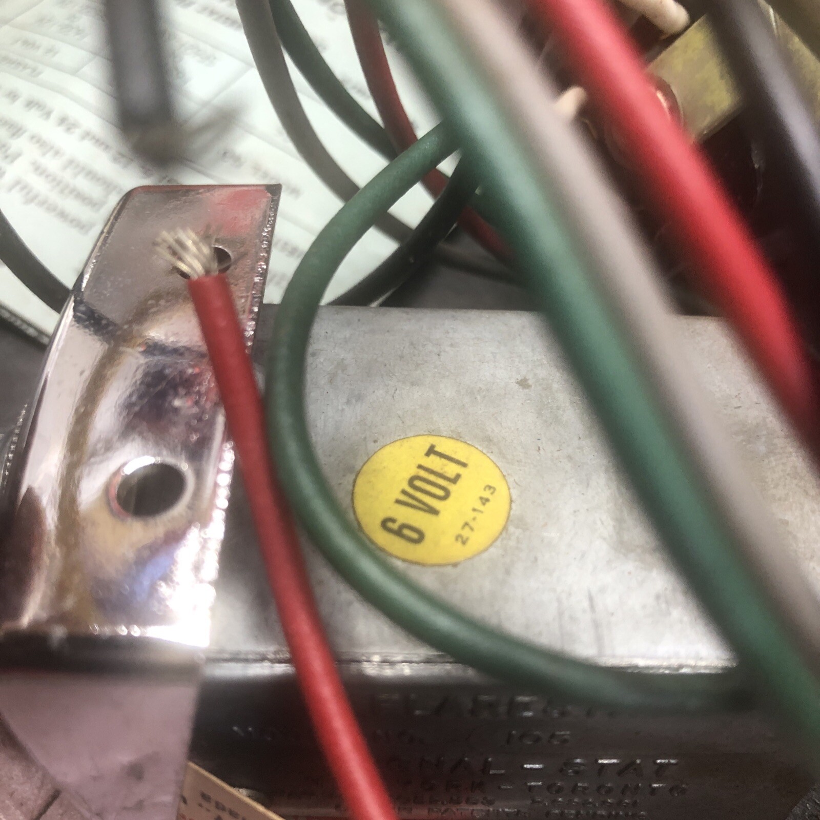 1950S Chevy Ford Plymouth Signal Stat Flarestat Chrome Hazard Warning ...