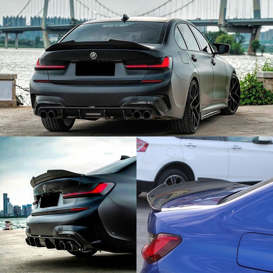For BMW G20 320 330 M340i/M3 G80 2019-2025 Carbon Fiber Trunk Wing ...